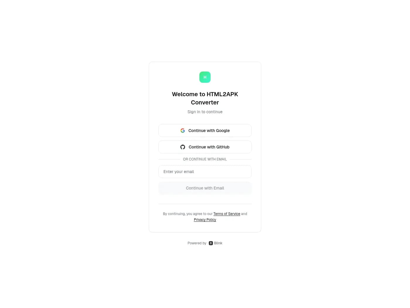 HTML2APK Converter