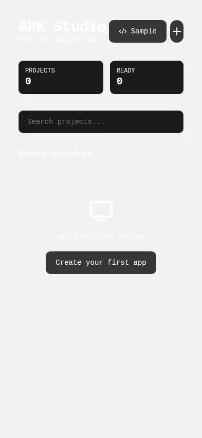 HTML2APK Converter