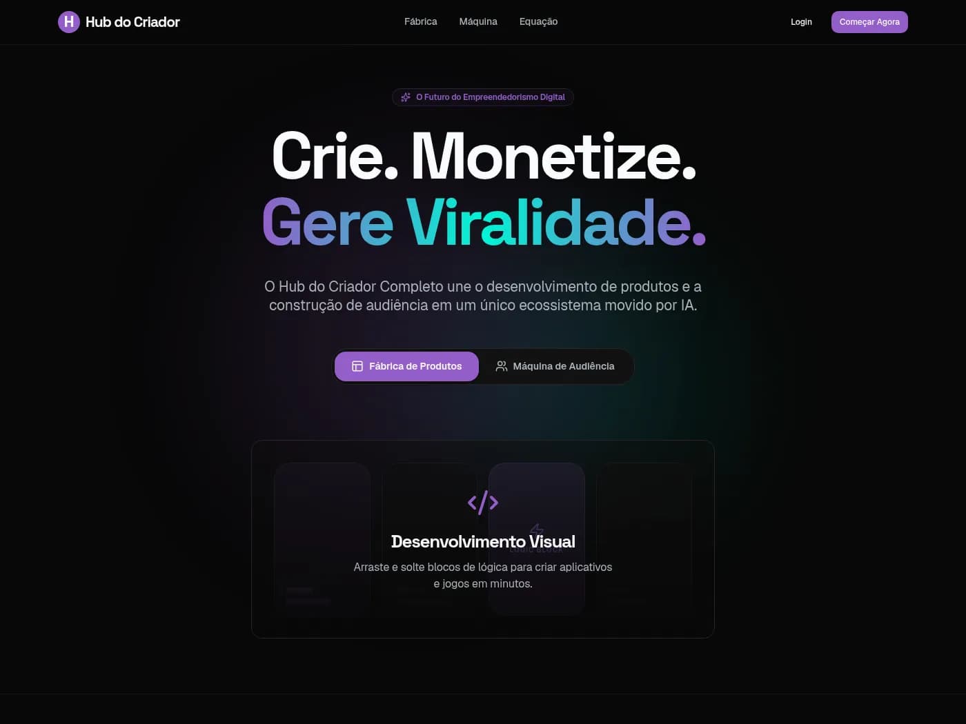 Hub do Criador Completo