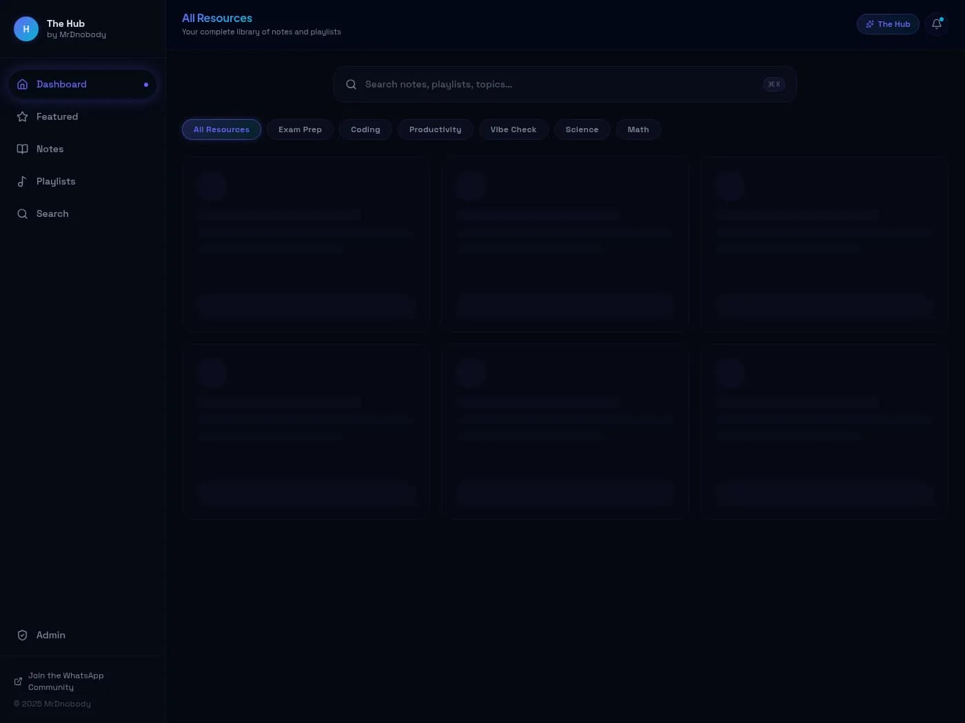 The Hub Dashboard