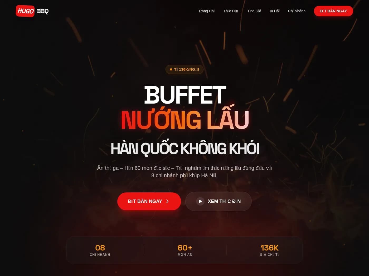 Hugo BBQ Landing Page