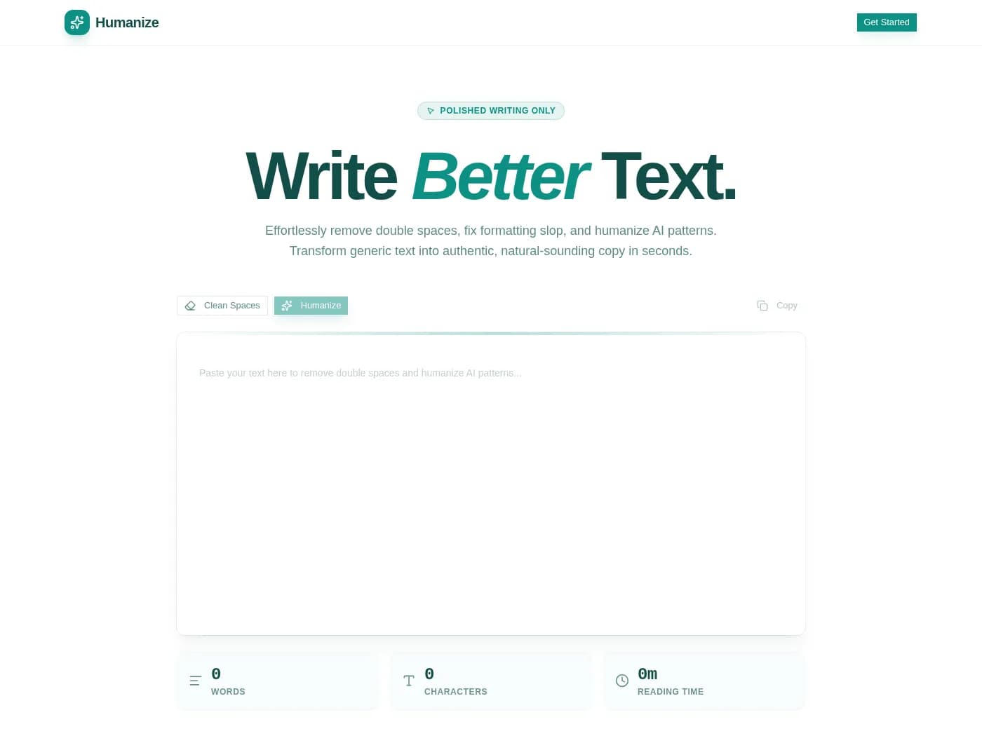 Humanize Text Editor