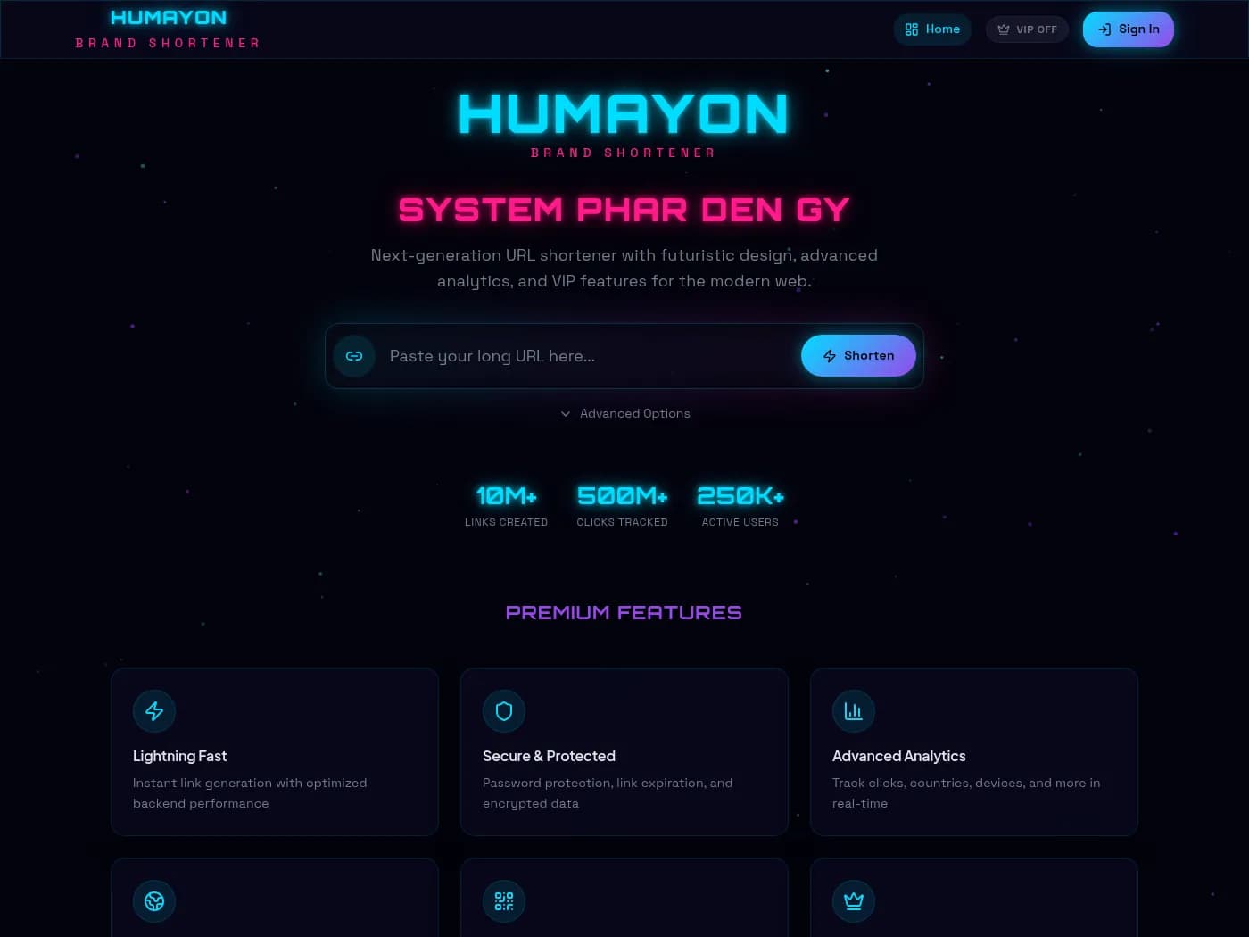 Humayon Brand Shortener