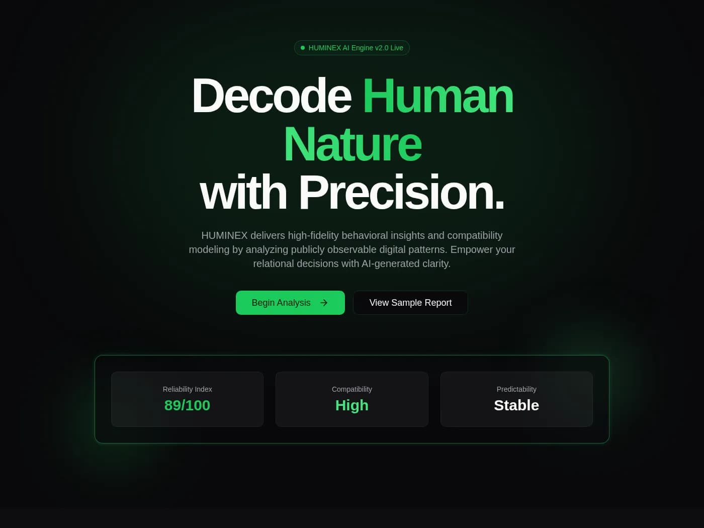 HUMINEX AI Insight Dashboard