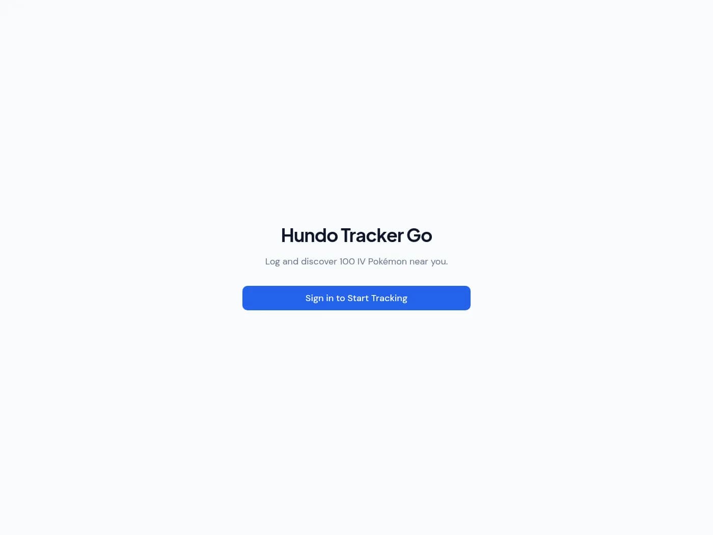 Hundo Tracker Go