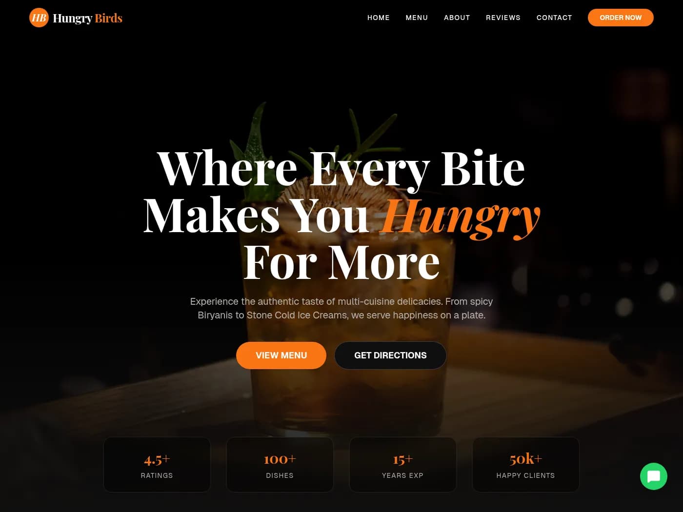 Hungry Birds Premium Website