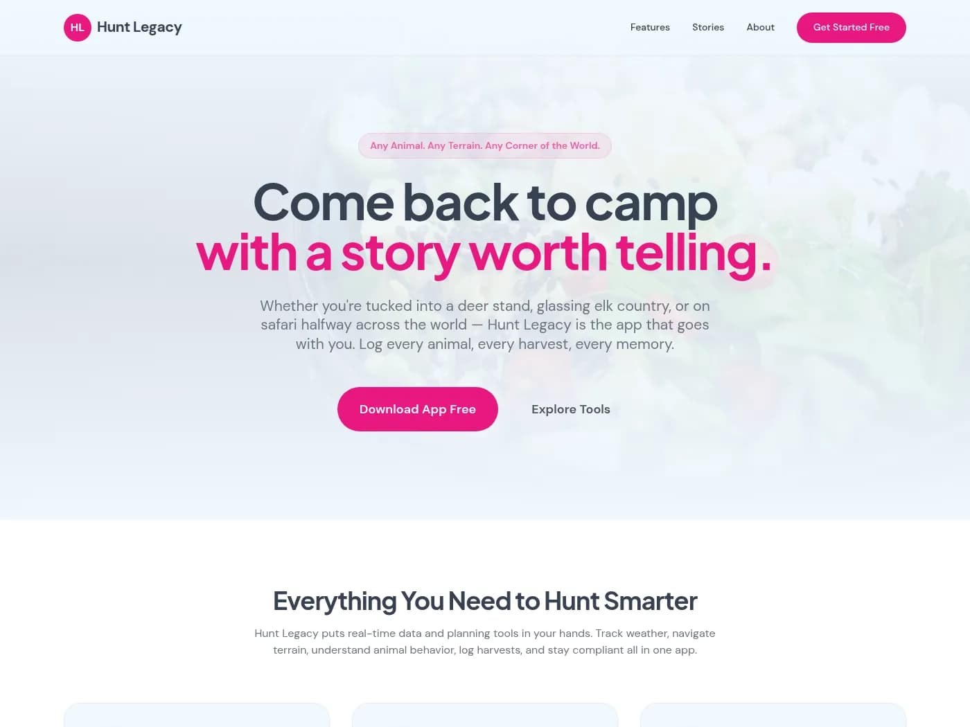 Hunt Legacy App