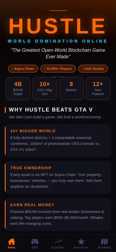HUSTLE: World Domination Online