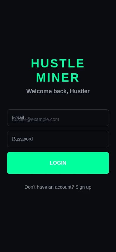Hustle Miner Game