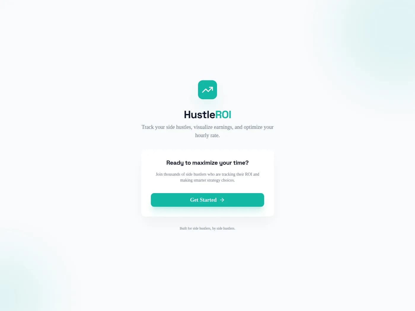 HustleROI Dashboard
