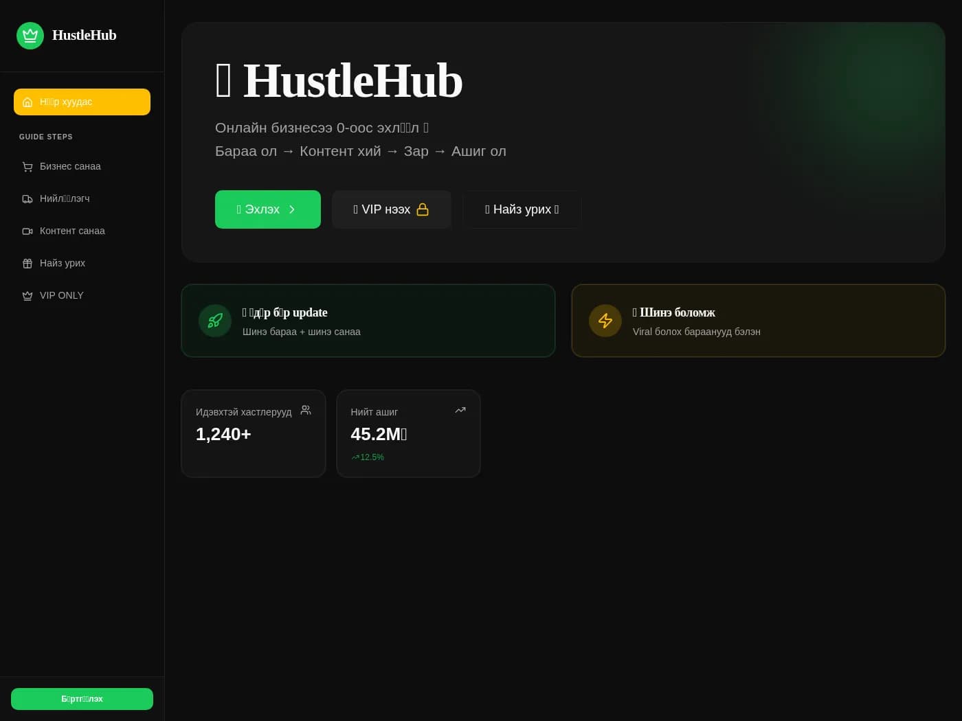 HustleHub Mongolia