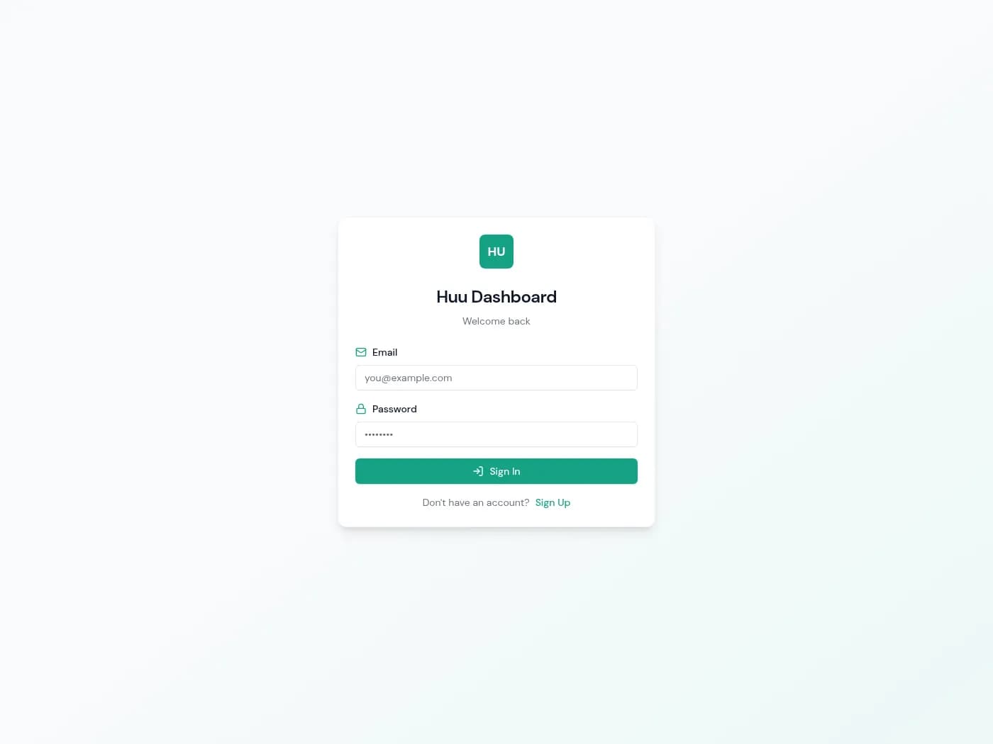 Huu Dashboard