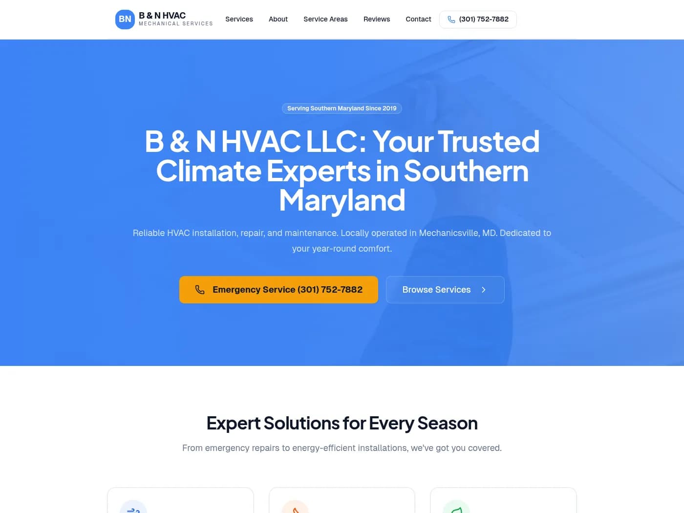 B&N HVAC Service Site