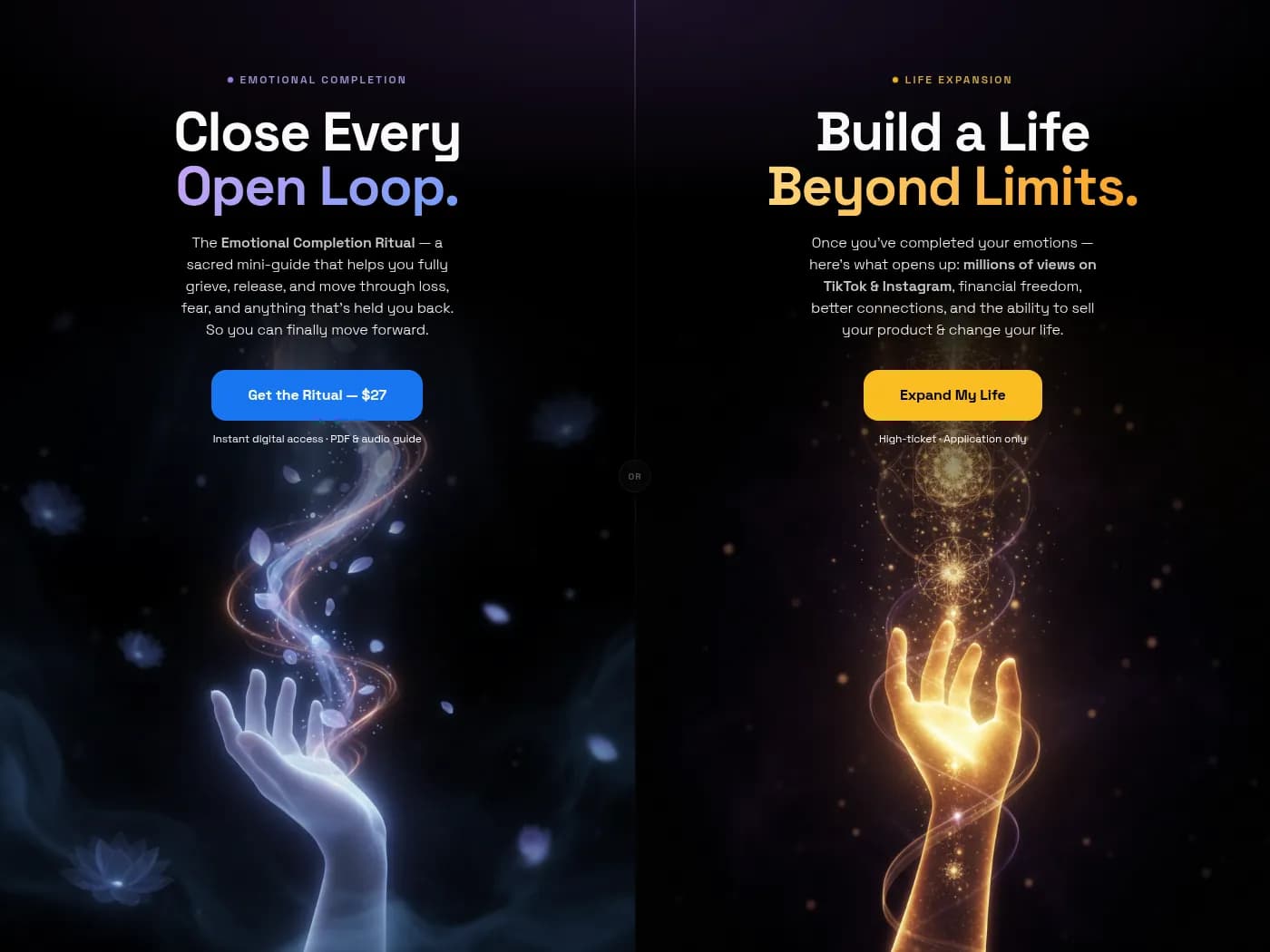 Hybrid Funnel Landing Page
