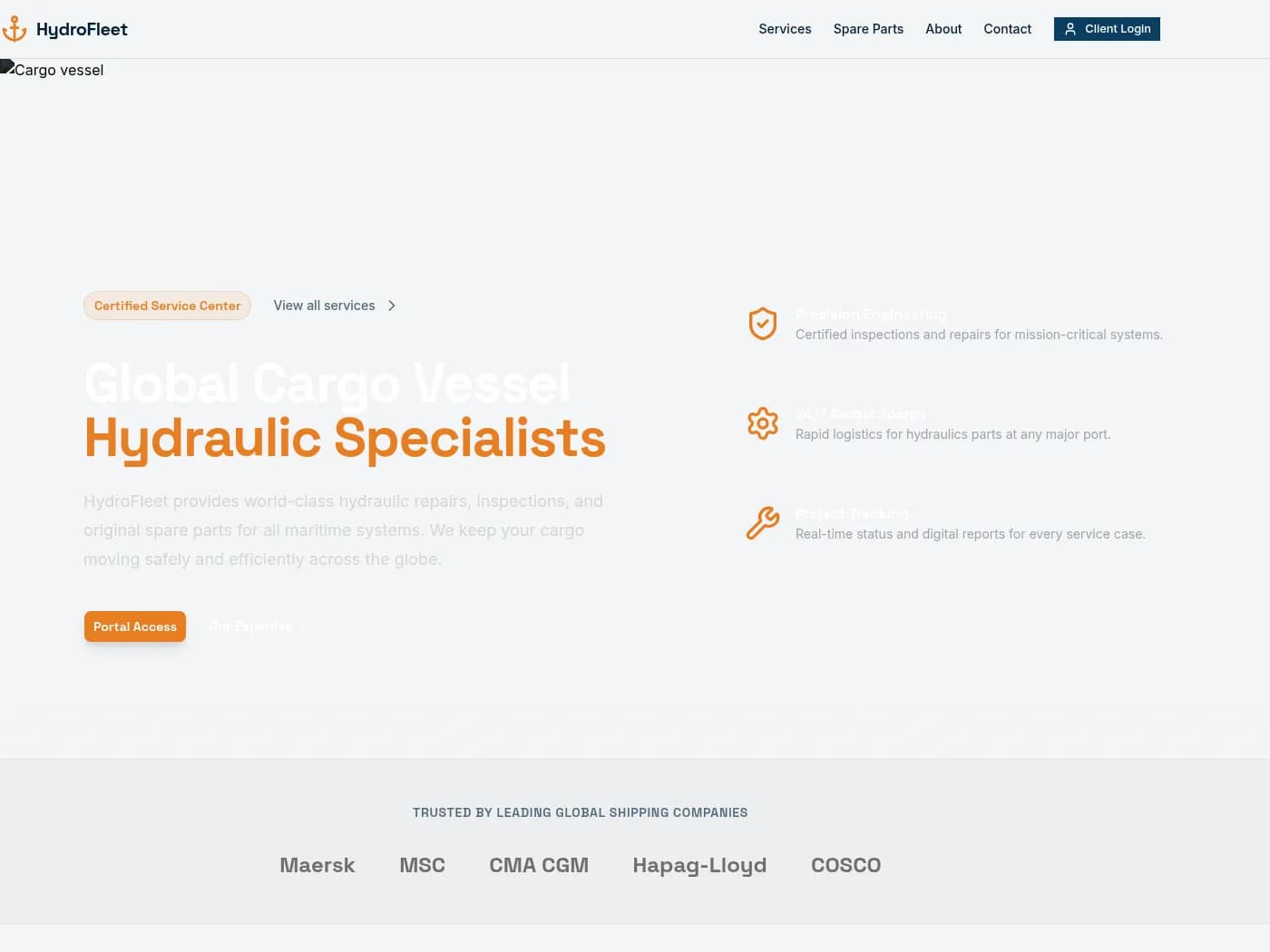 HydroFleet Service Portal