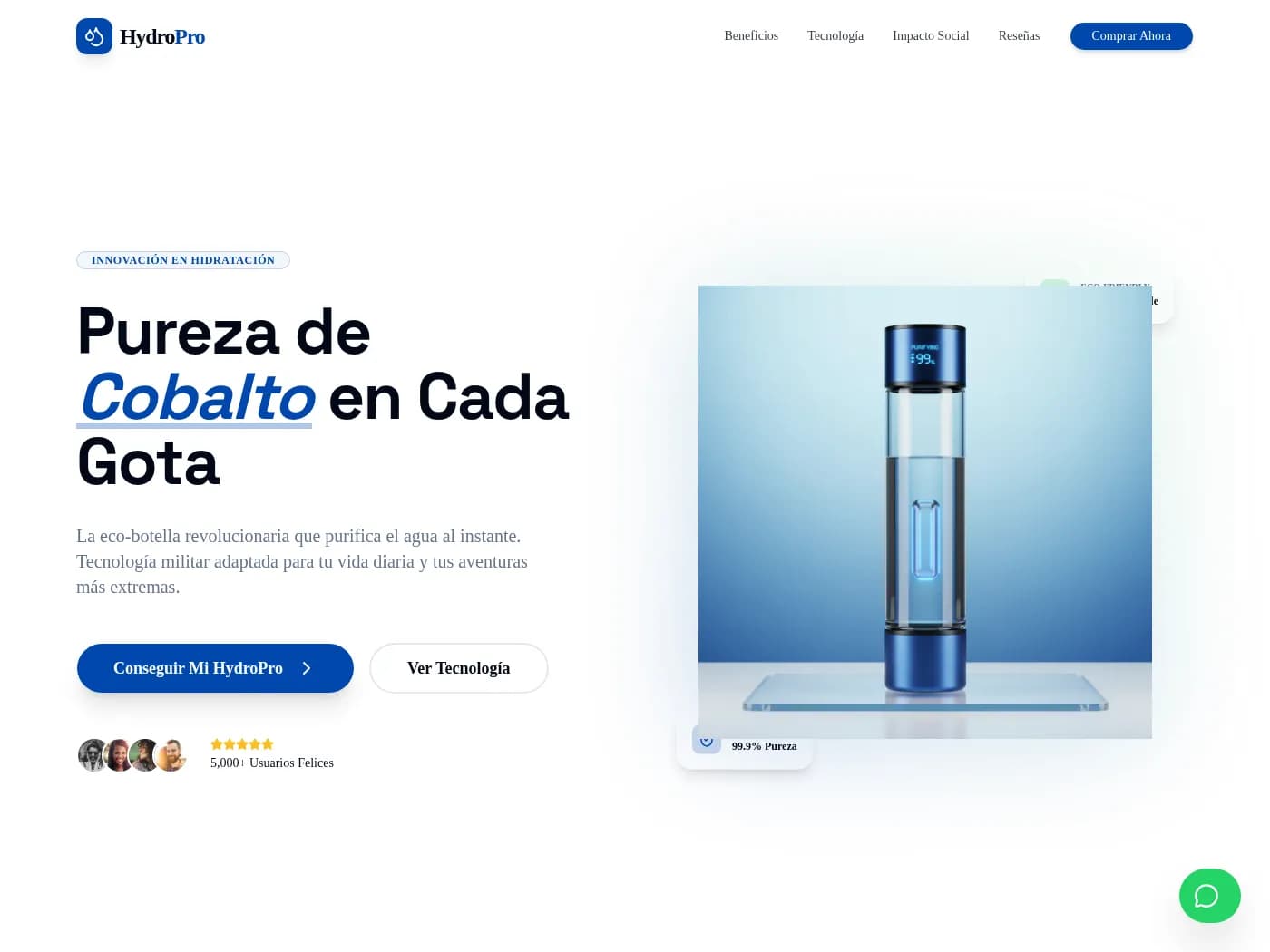 HydroPro Landing Page
