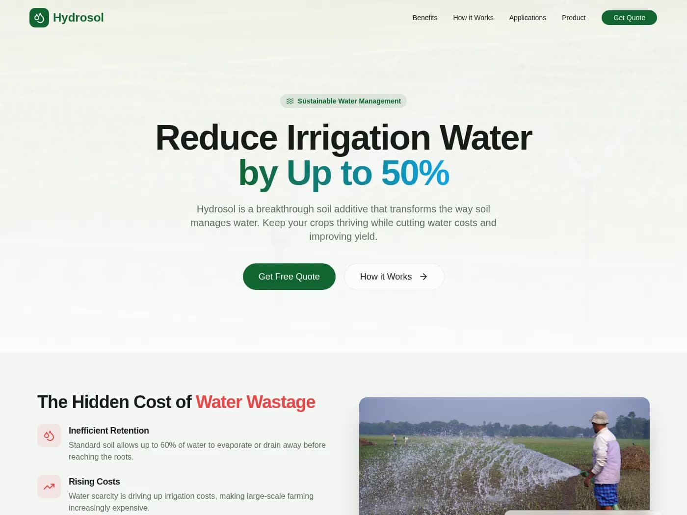 Hydrosol Homepage Launch