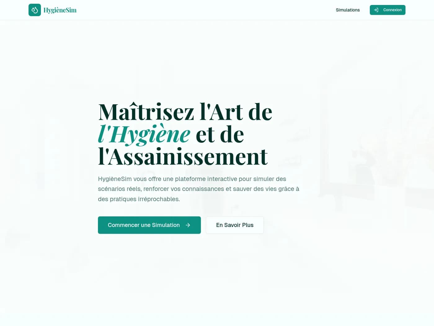 HygièneSim Web App