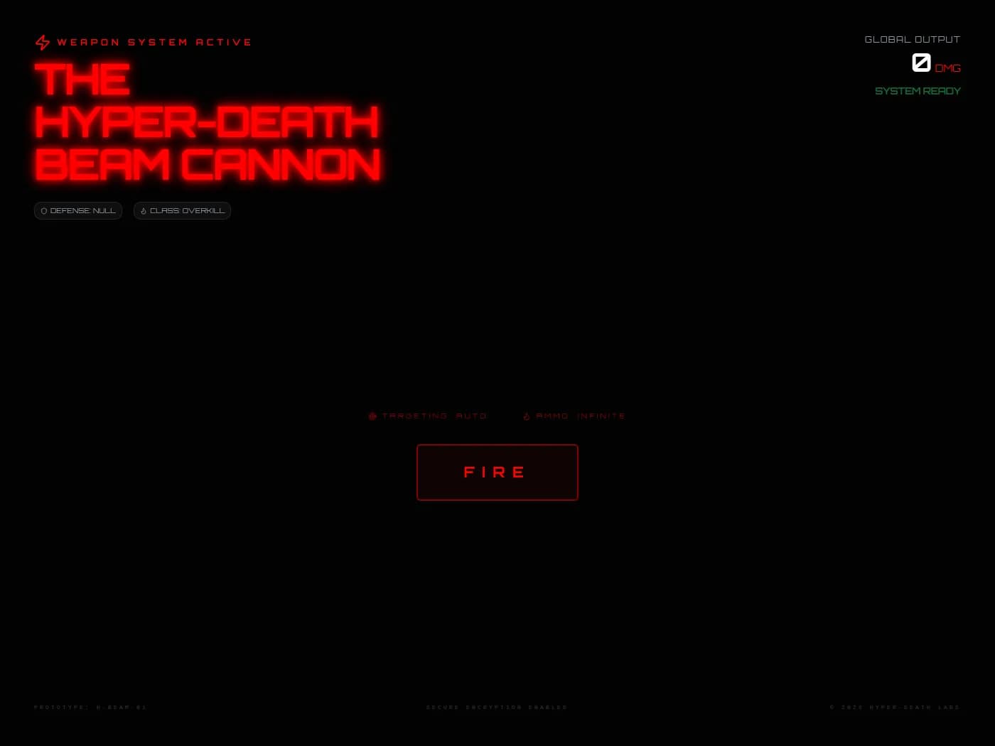 Hyper-death Beam Cannon