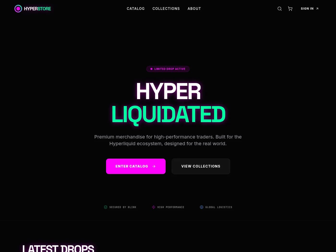 Hyperliquid Storefront Clone
