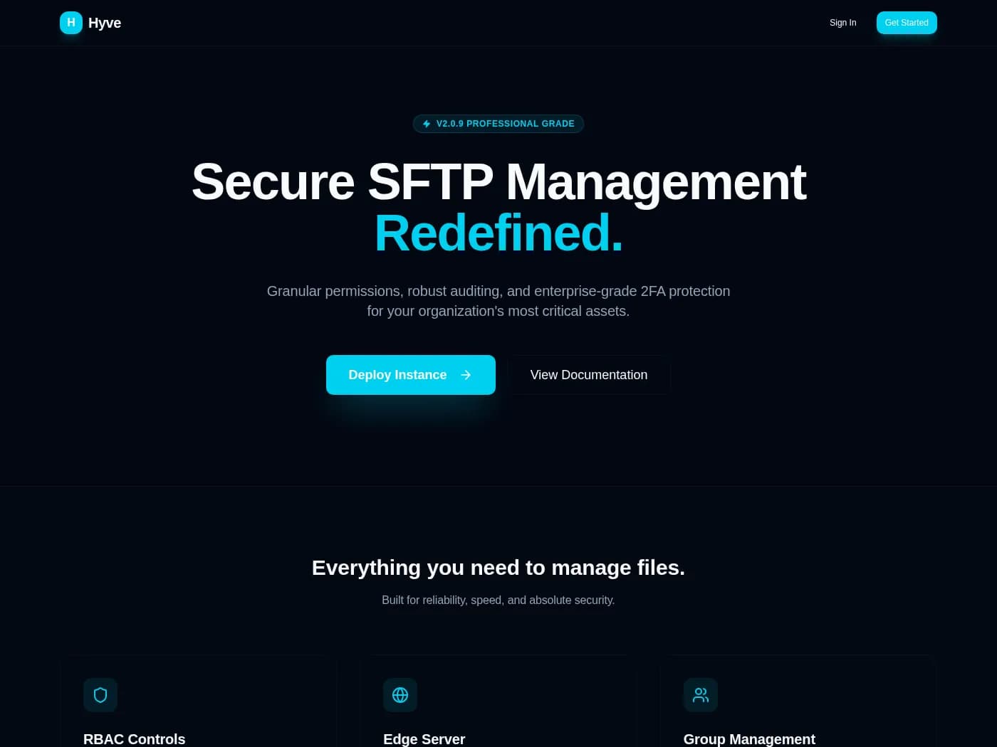 Hyve SFTP Manager