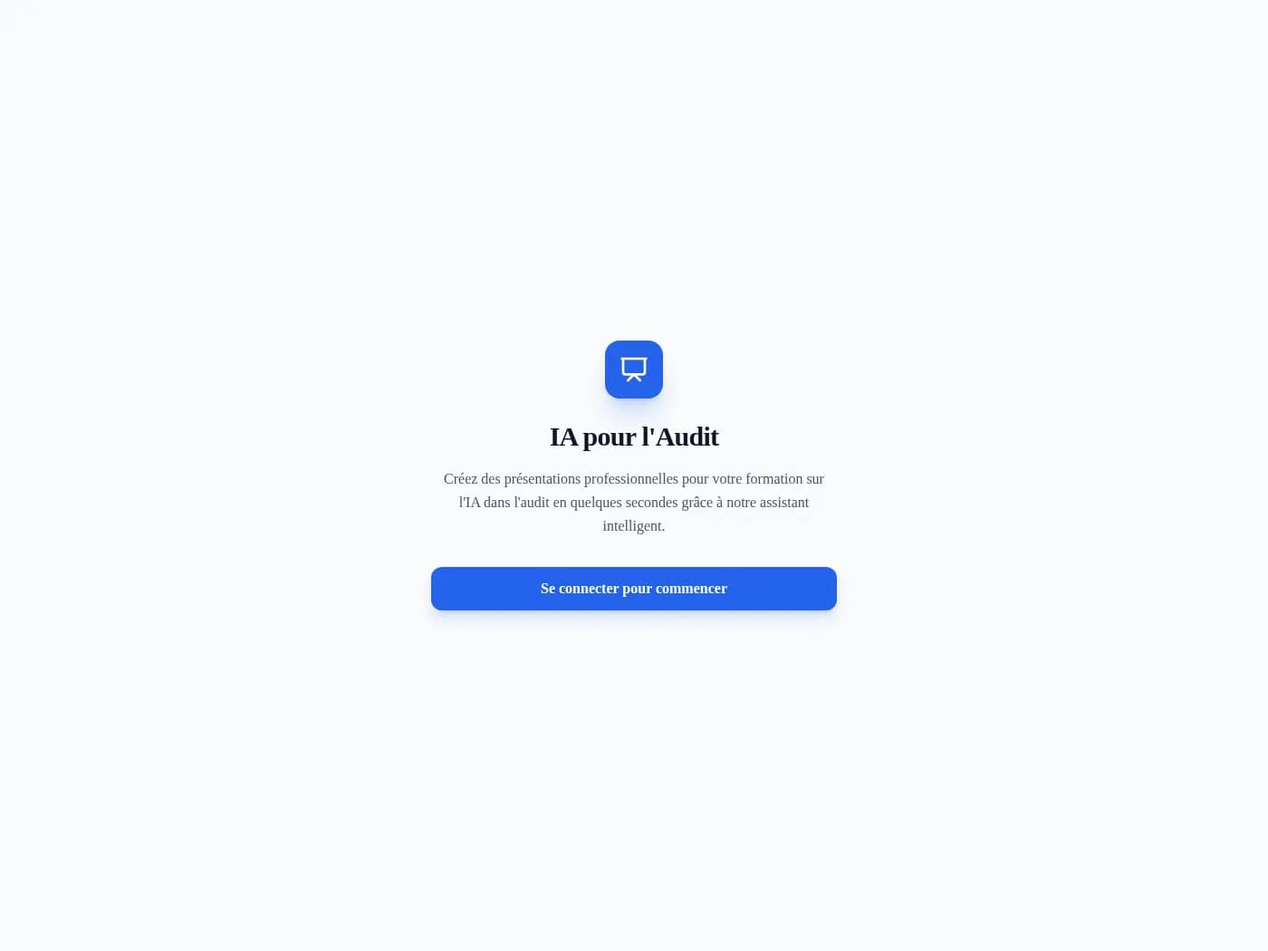 Audit IA Formation Deck