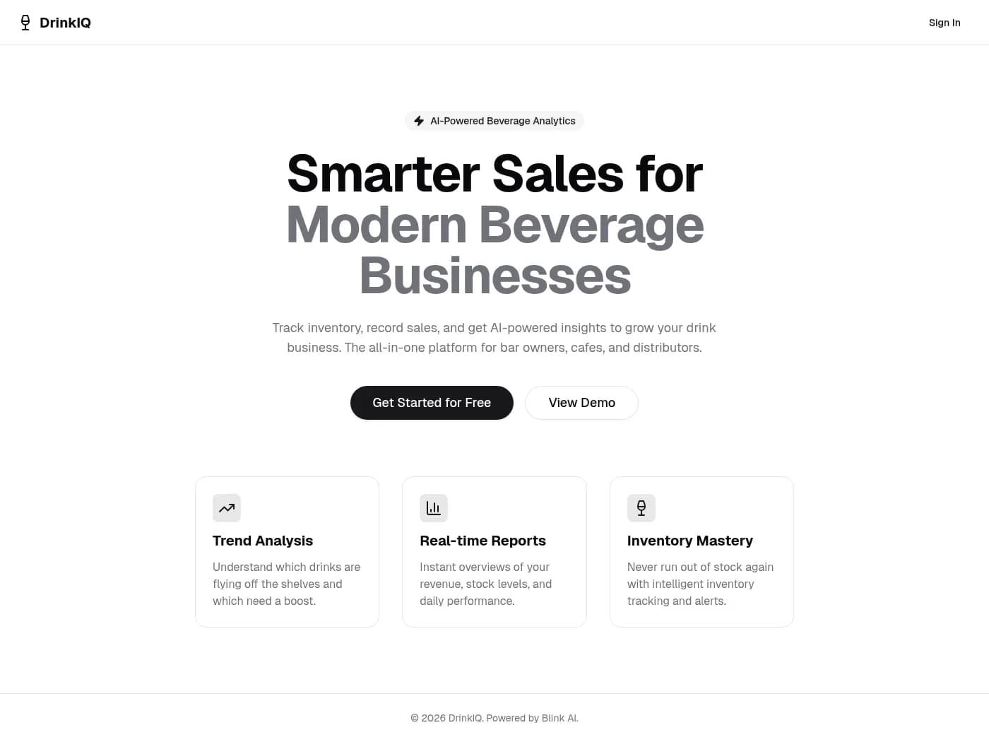 IA Beverage Sales Tracker