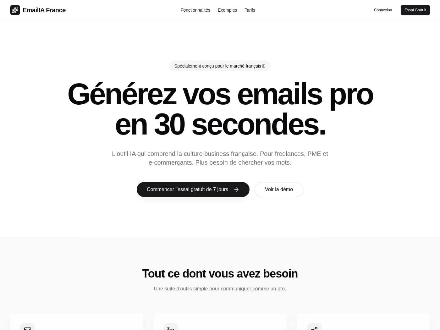 Générateur d’Emails IA France