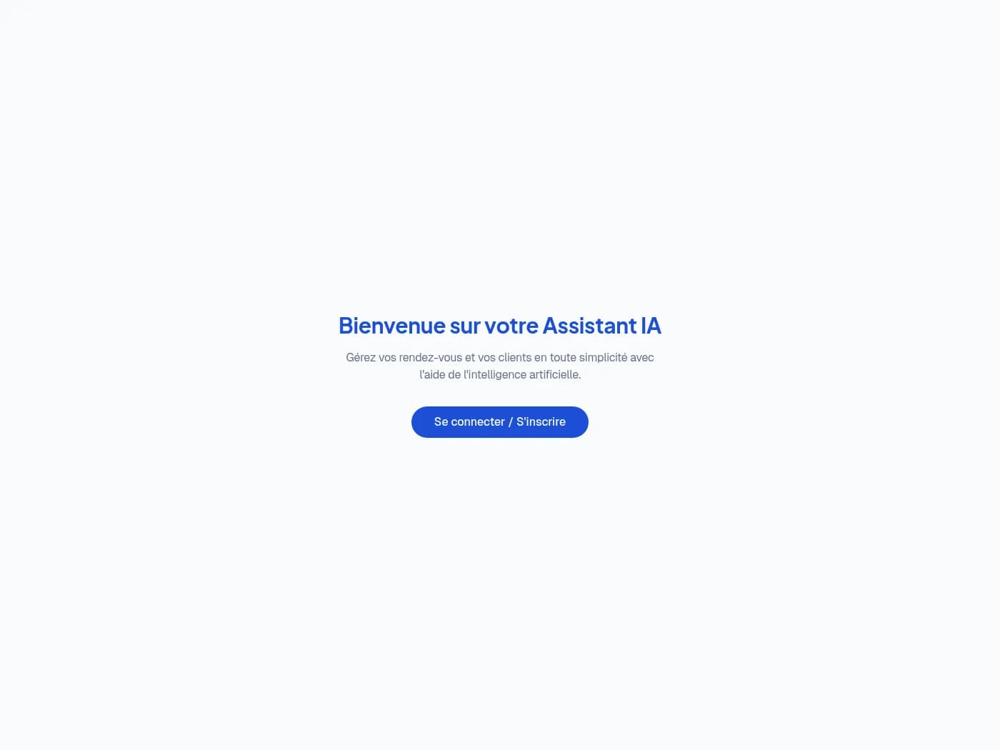 Assistant IA Rendez-vous