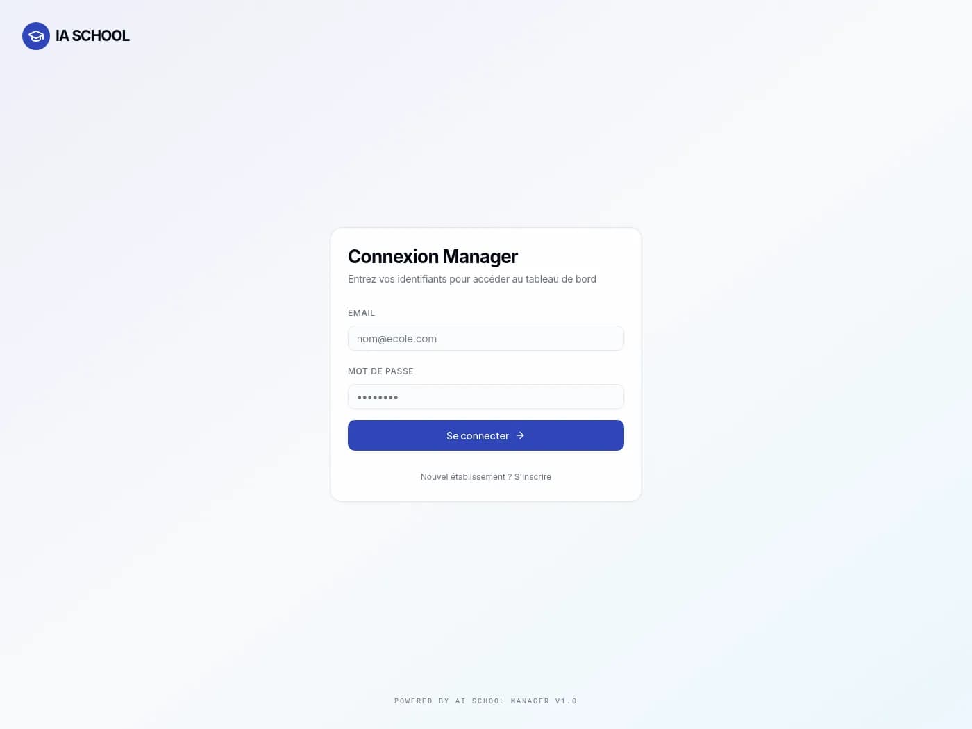 IA Scolarité Pro Manager
