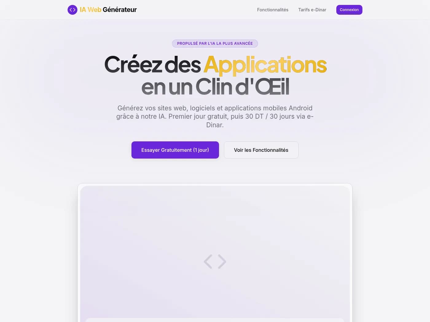 IA Web Générateur