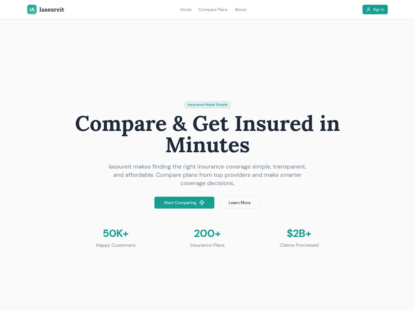 Iassureit Insurance Portal