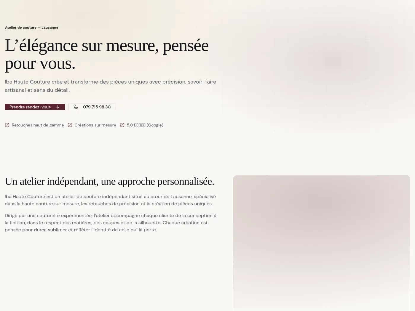 Iba Haute Couture Site