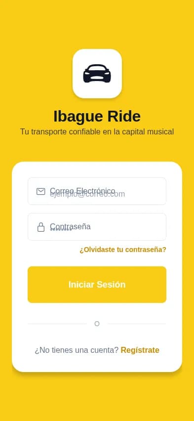 Ibague Ride App
