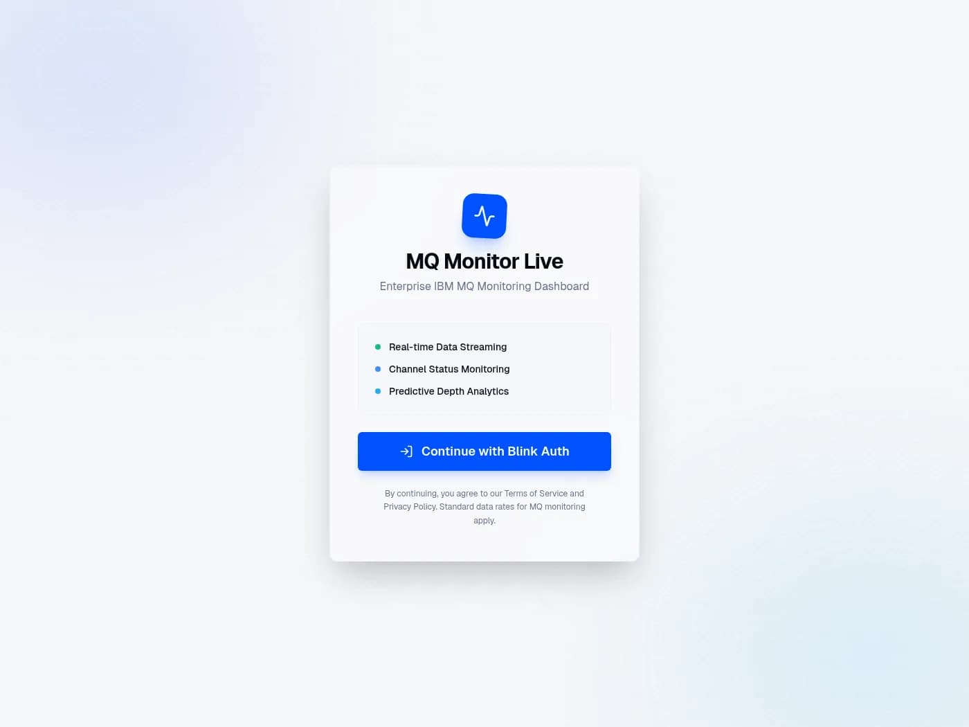 MQ Monitor Live