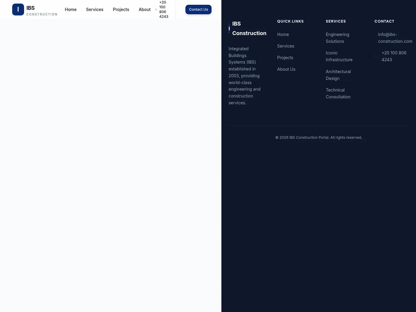 IBS Construction Portal