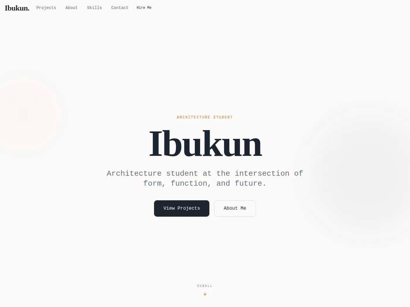 Ibukun Architecture Portfolio