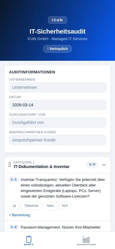 ICdN Audit Mobile