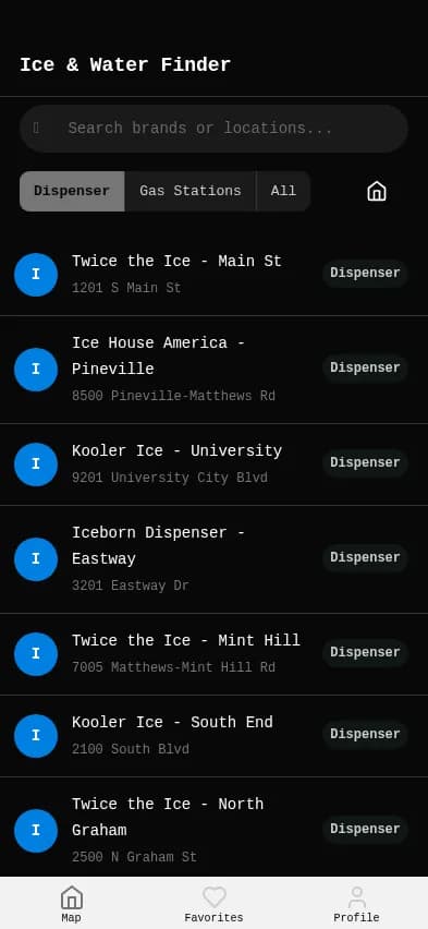 Ice Dispenser Finder