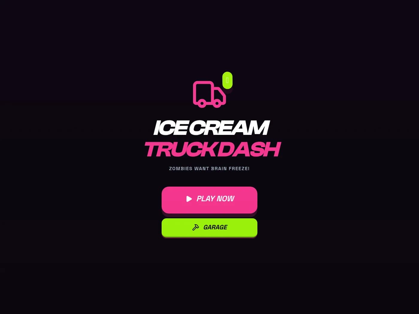 Ice Cream Truck Dash