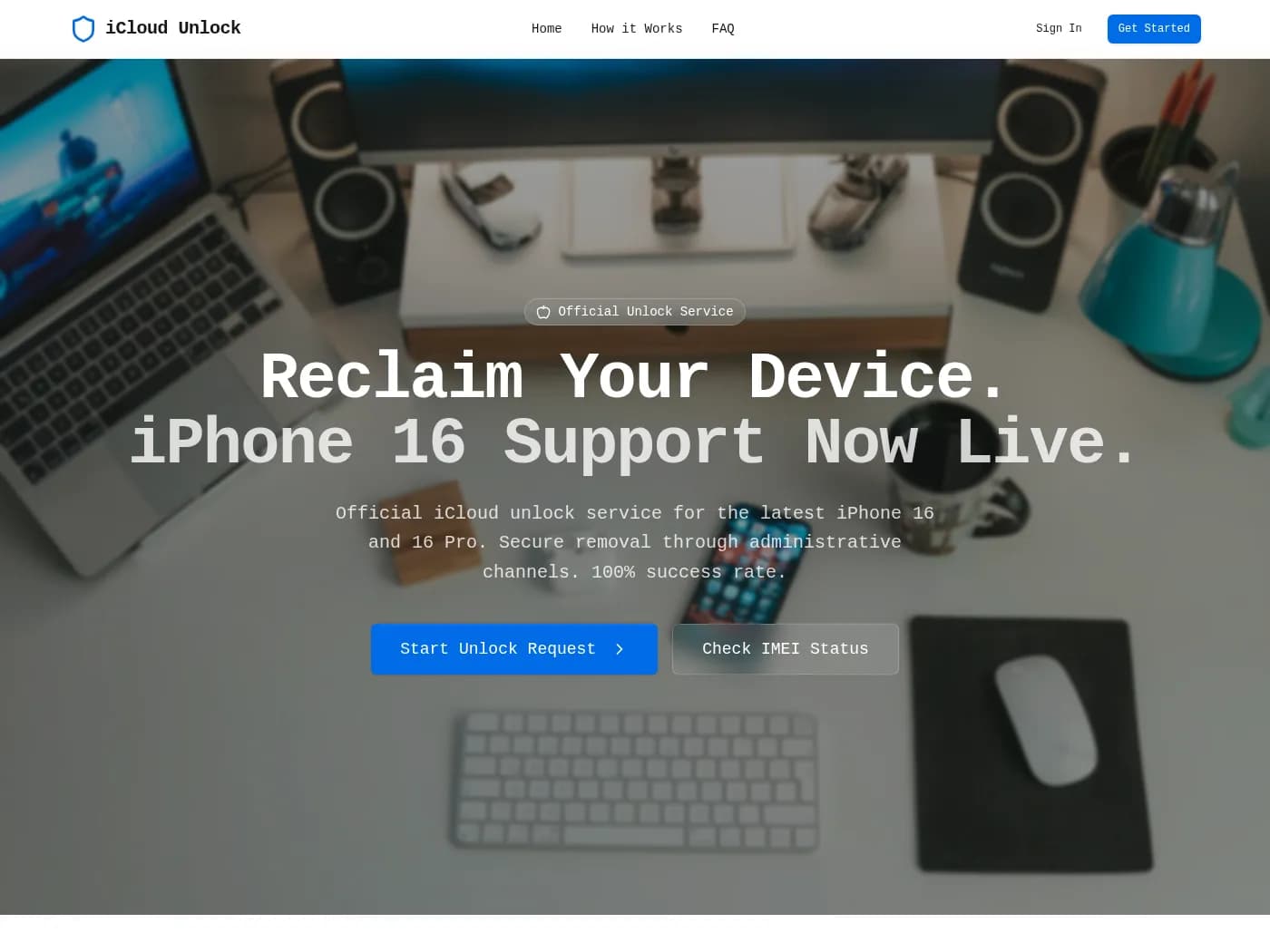 iCloud Unlock Portal