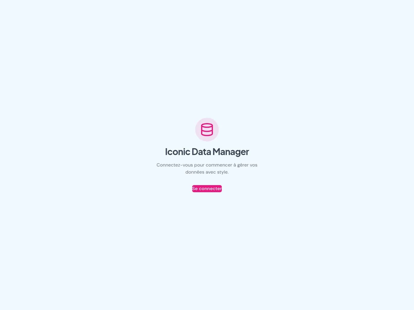 Iconic Data Manager