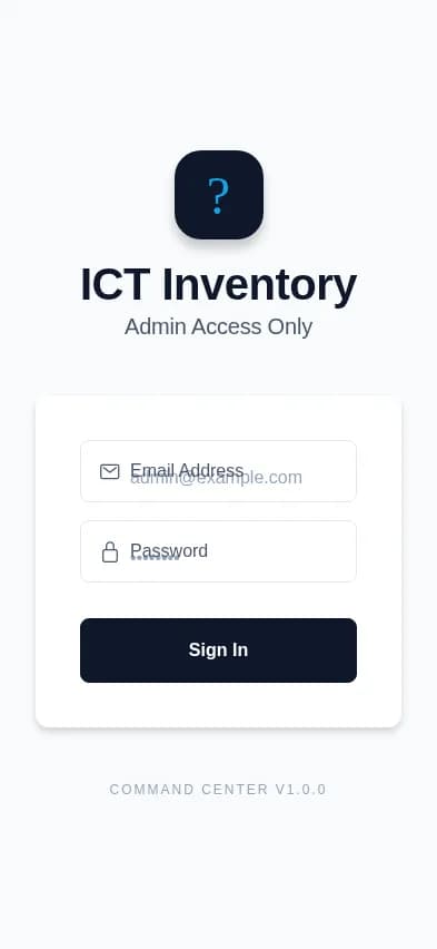 ICT Inventory Mobile