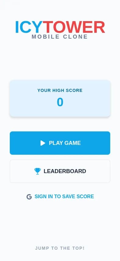 Icy Tower iOS Clone