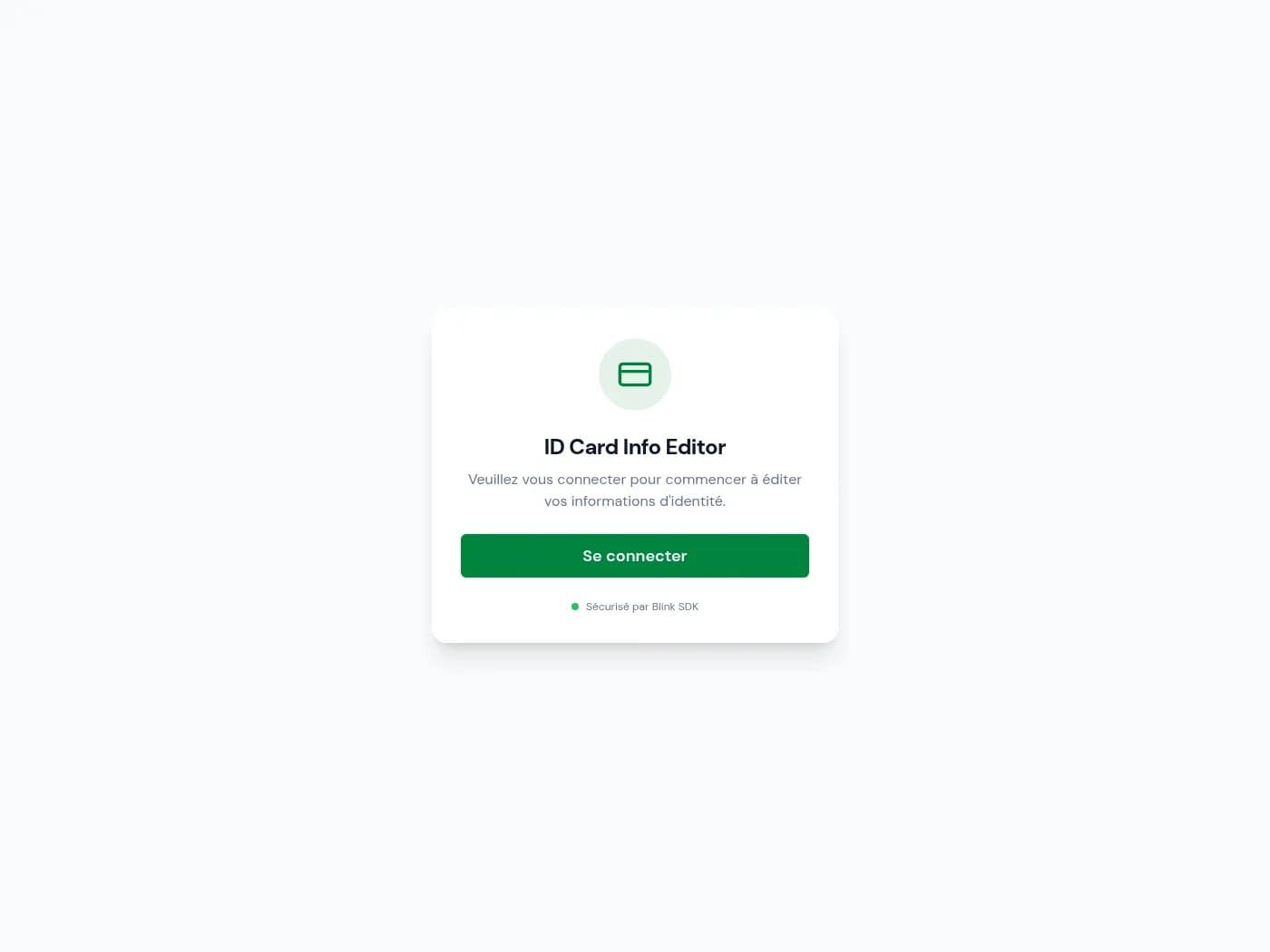 ID Card Info Editor