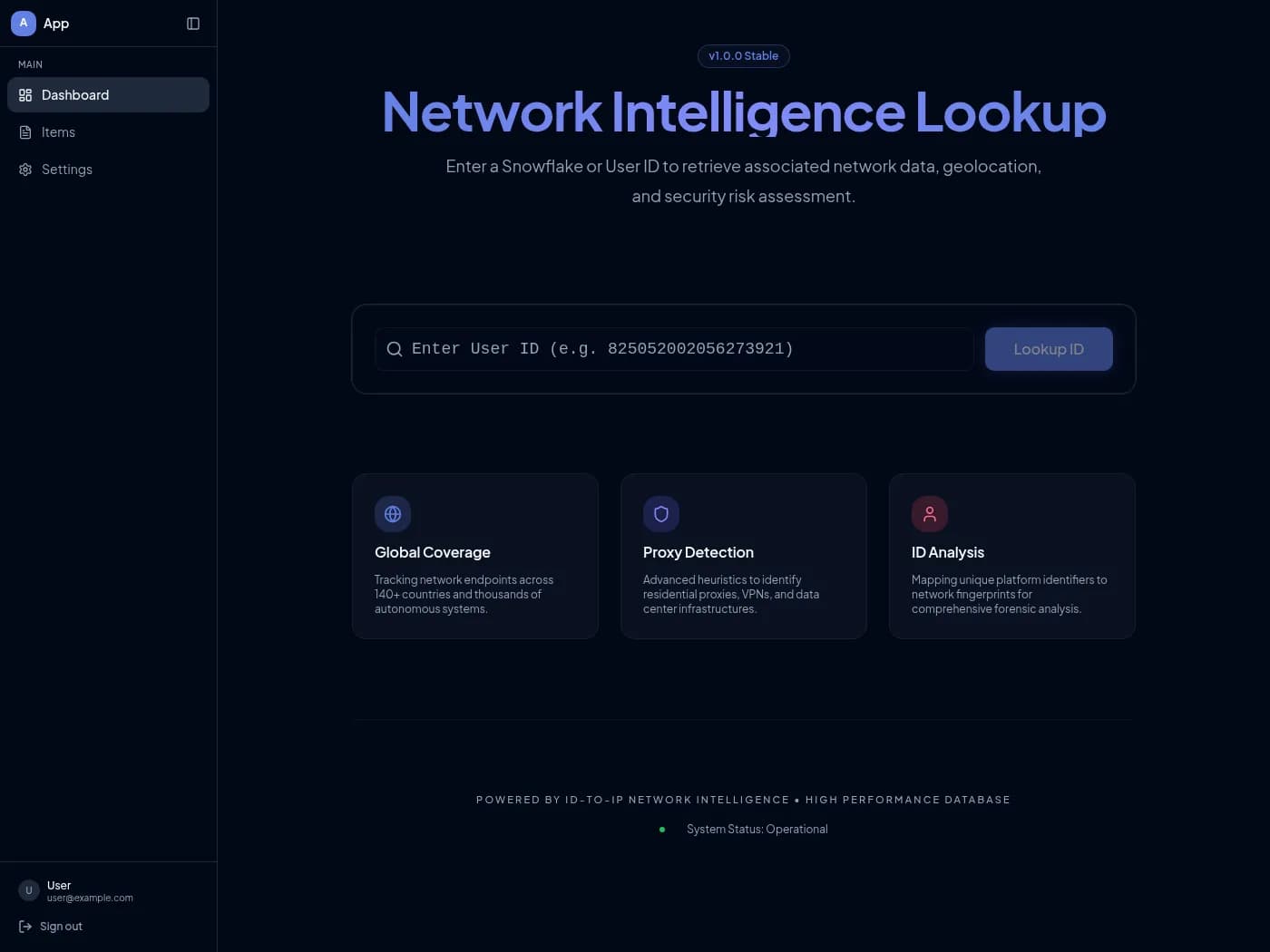ID-to-IP Lookup Tool