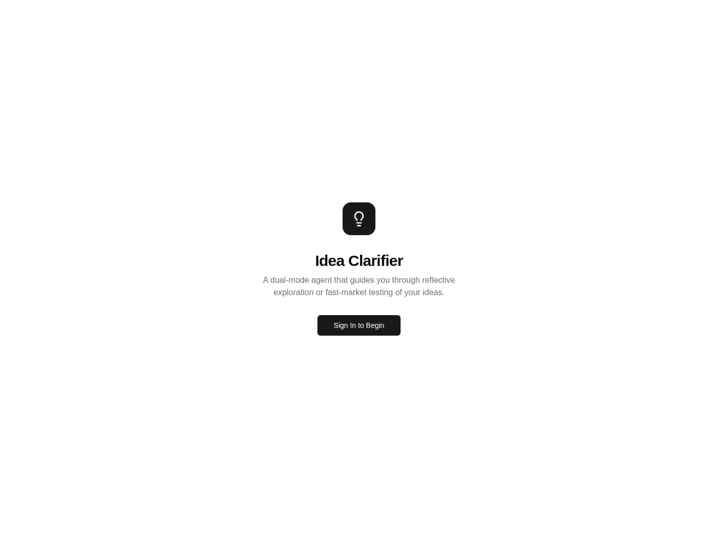 Idea Clarifier Agent