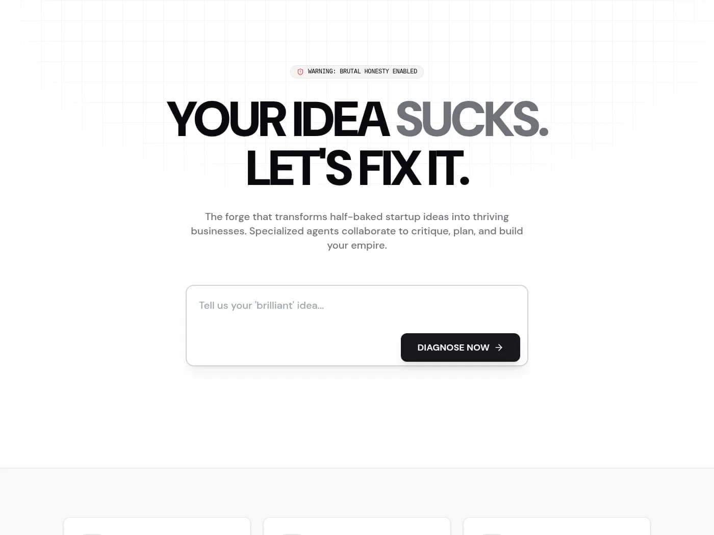 Your Idea Sucks
