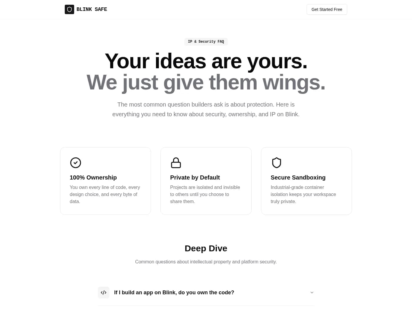 Idea Protection FAQ