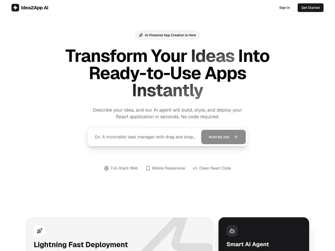 Idea2App AI